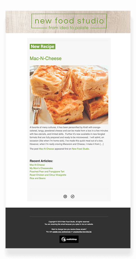 new-food-studio-automated-email-campaign | Odyssey Graphix